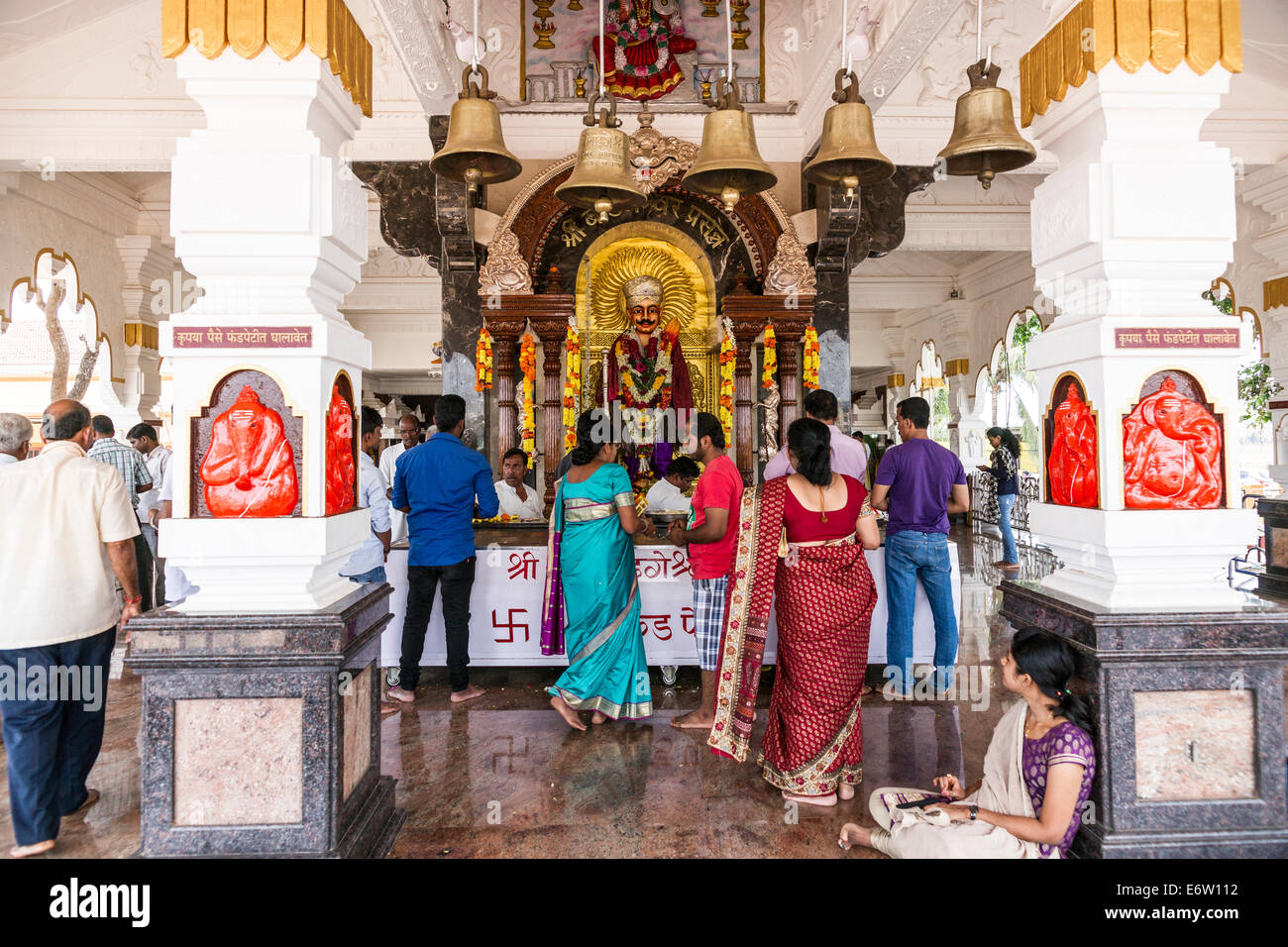 Hindu temple in Mapusa, Goa India Stock Photo - Alamy