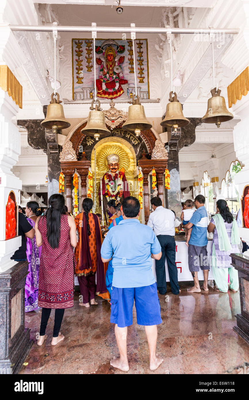 Hindu temple in Mapusa, Goa India Stock Photo - Alamy