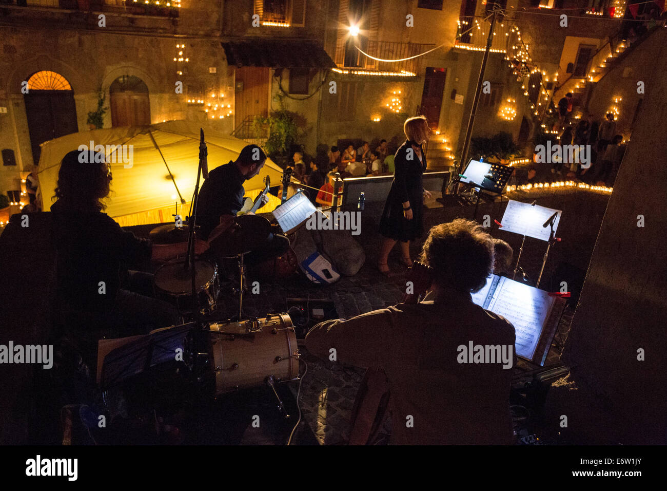 Vallerano, Italy. 30th Aug, 2014. In the medieval town of Vallerano ...