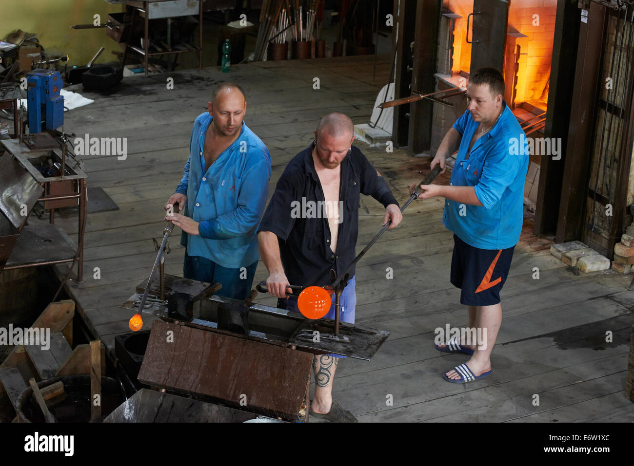 Czech republic glass blowing hi-res stock photography and images - Alamy