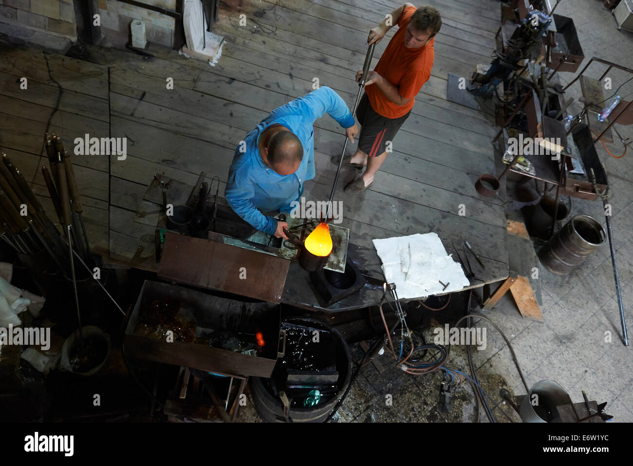 Czech republic glass blowing hi-res stock photography and images - Alamy