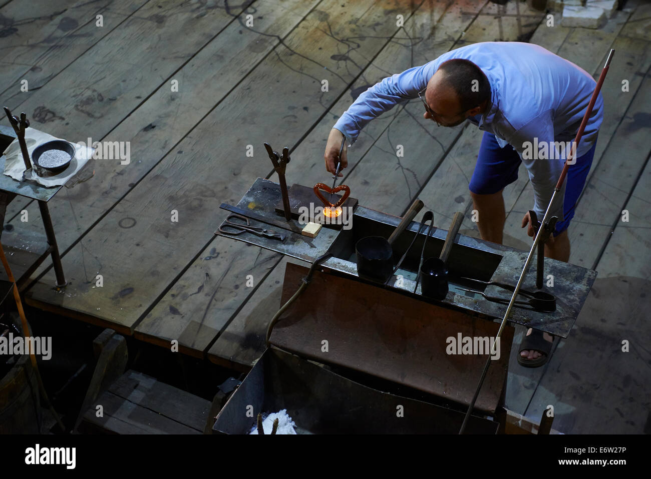 Czech republic glass blowing hi-res stock photography and images - Alamy