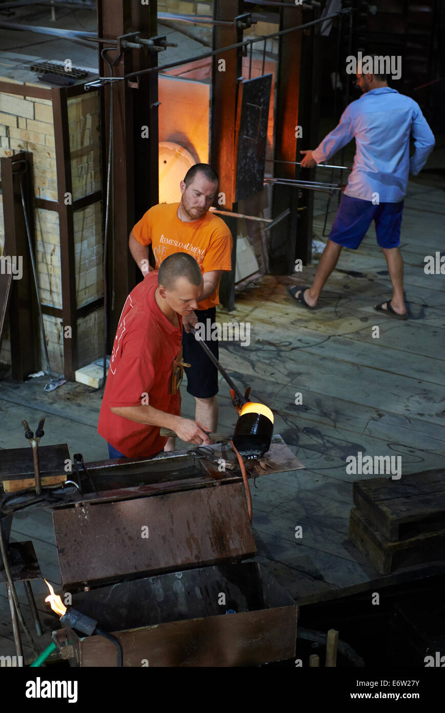 Czech republic glass blowing hi-res stock photography and images - Alamy