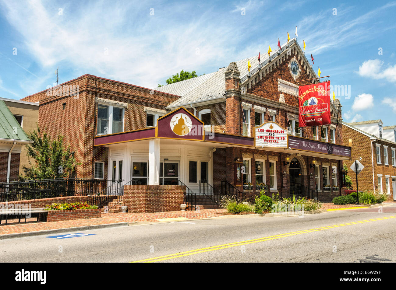 Barter Theatre, West Main Street, Abingdon, Virginia Stock Photo - Alamy