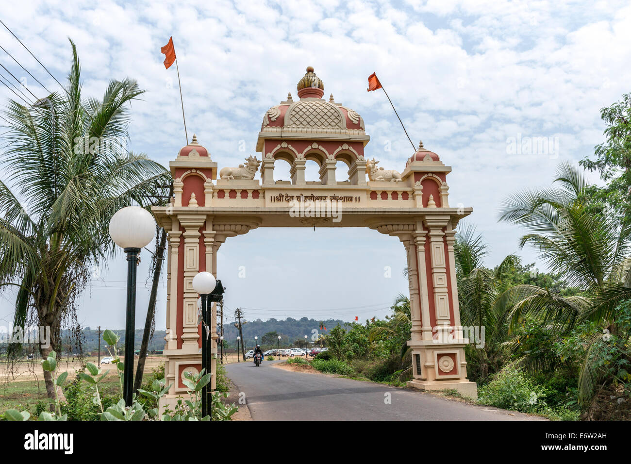 Hindu temple in Mapusa, Goa India Stock Photo - Alamy
