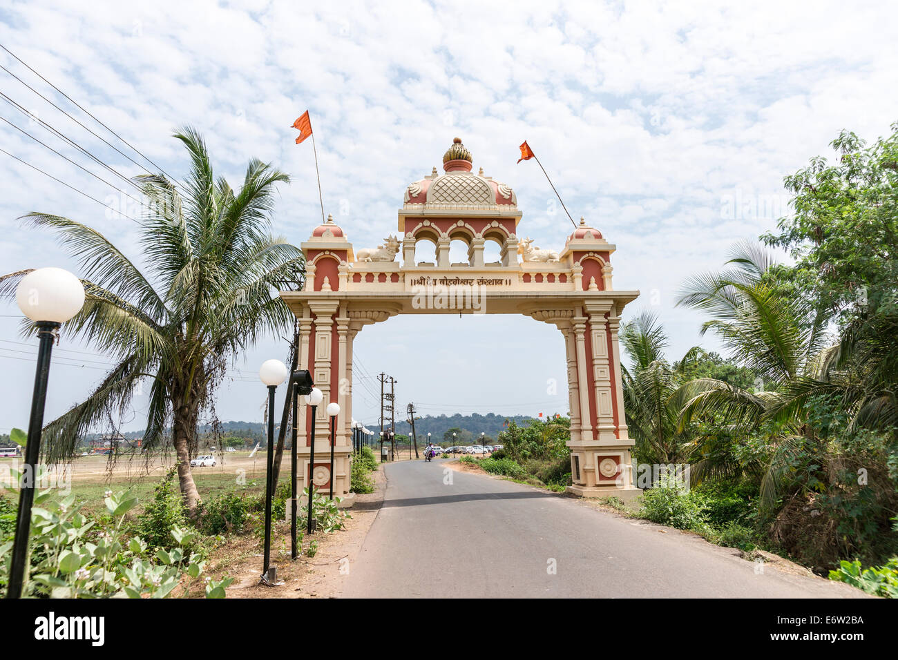 Hindu temple in Mapusa, Goa India Stock Photo - Alamy