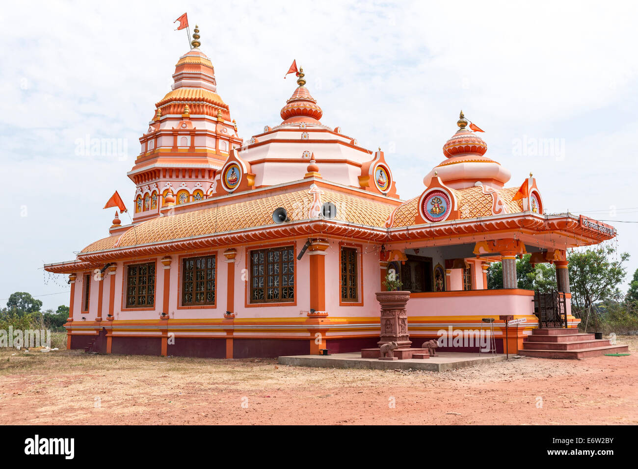 Hindu temple in Mapusa, Goa India Stock Photo - Alamy