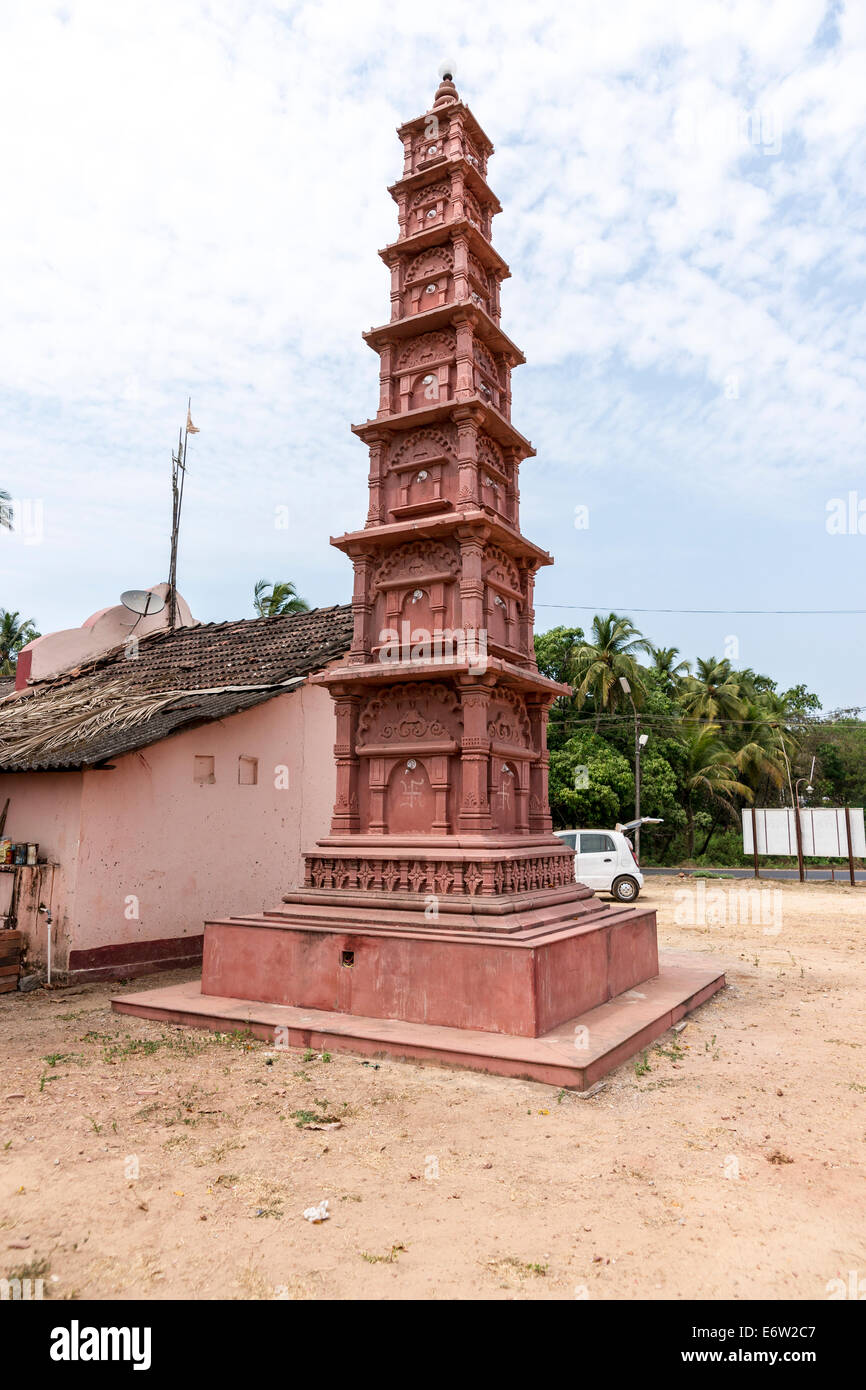 Hindu temple in Mapusa, Goa India Stock Photo - Alamy
