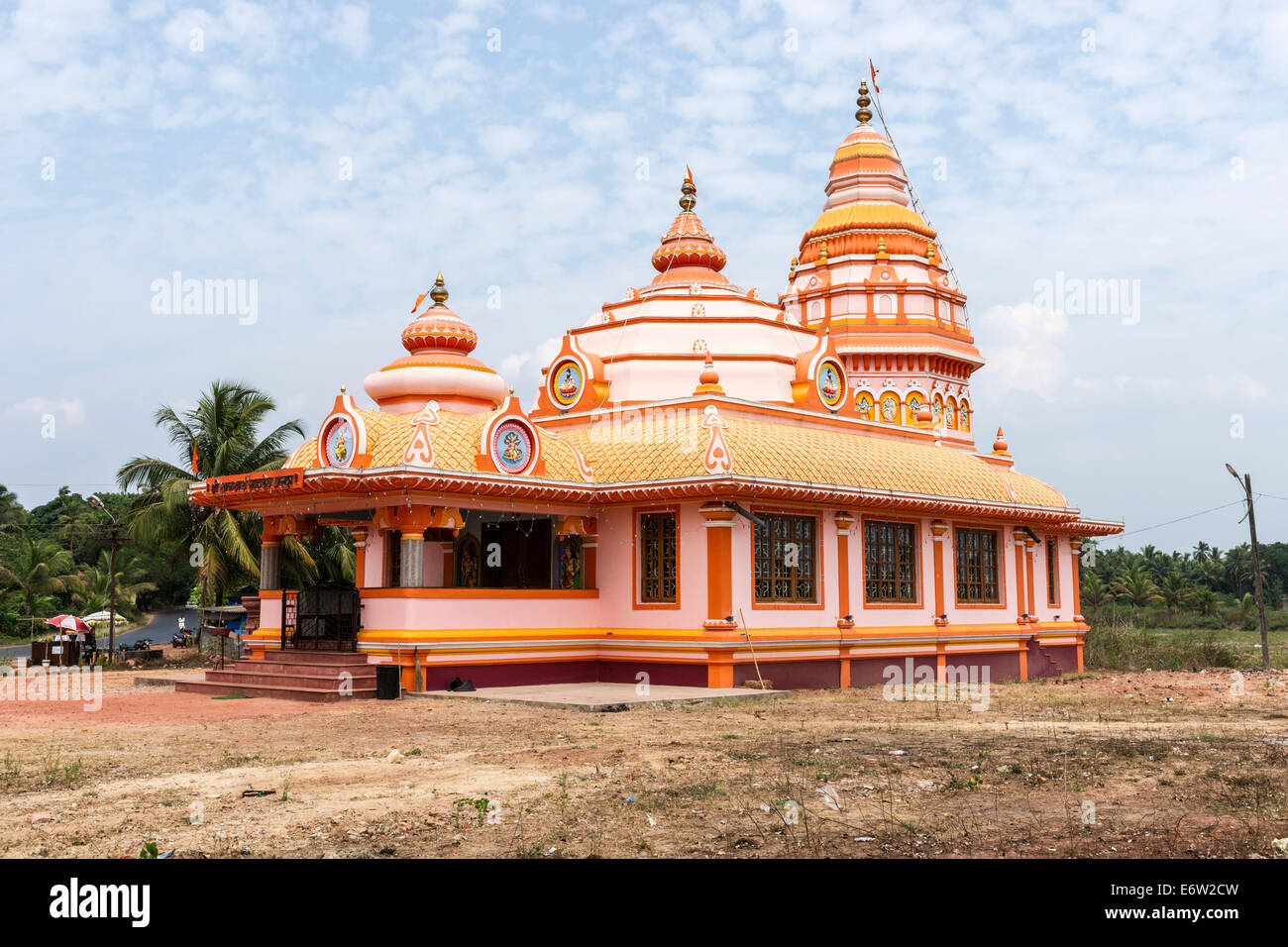 Hindu temple in Mapusa, Goa India Stock Photo - Alamy