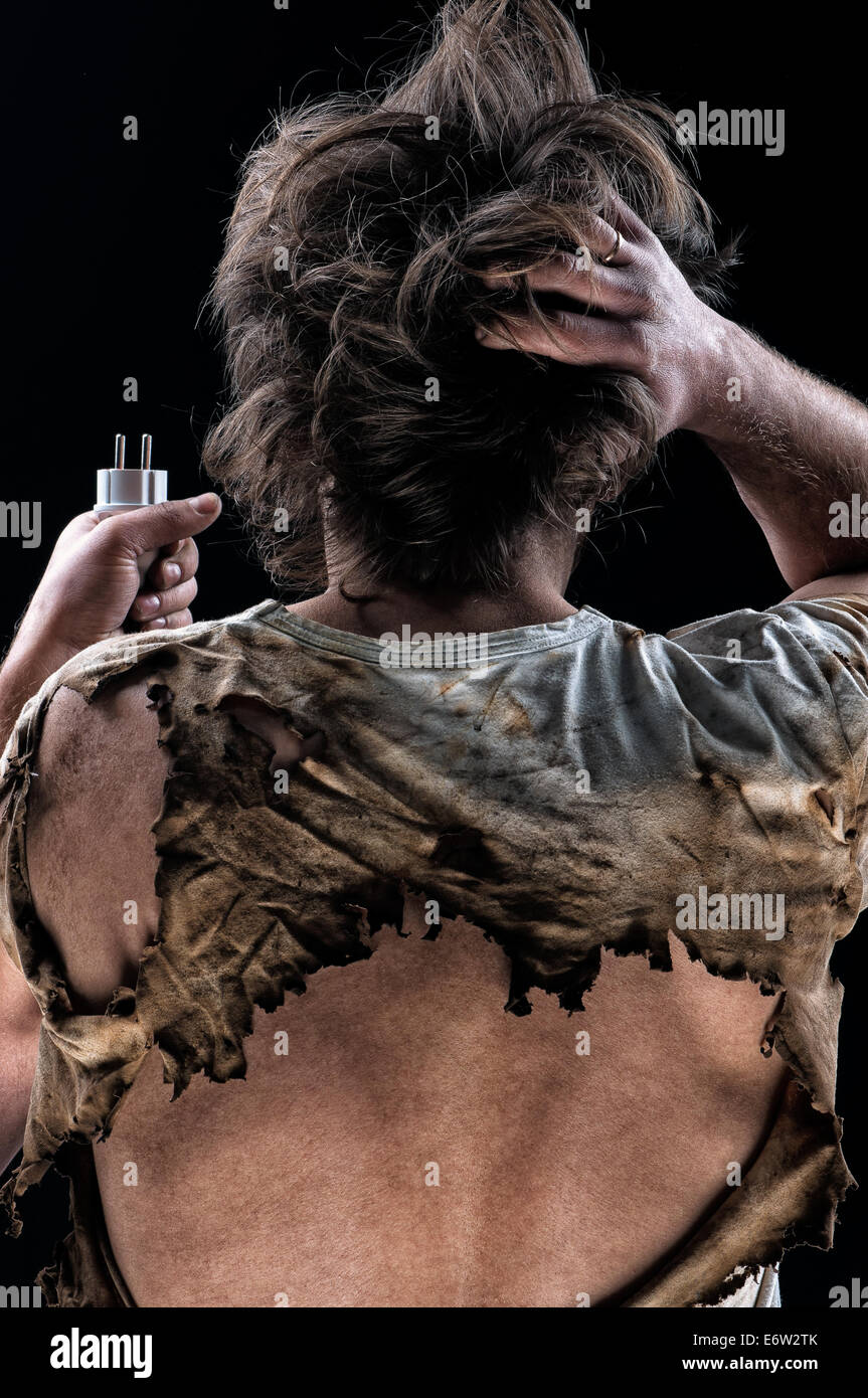 Electric shock man hi-res stock photography and images - Alamy