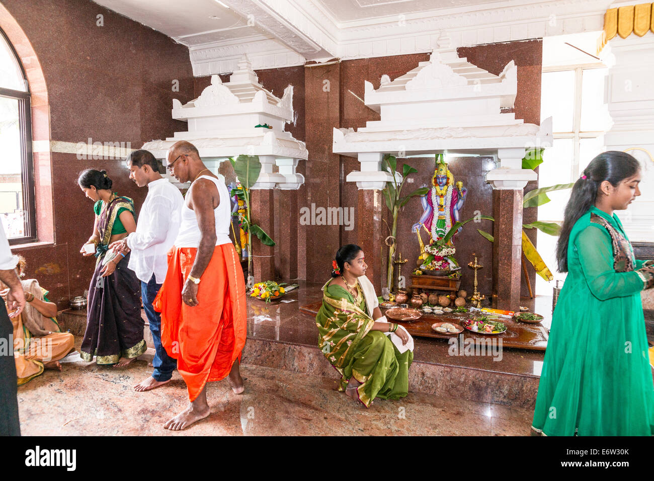 Hindu temple in Mapusa, Goa India Stock Photo - Alamy