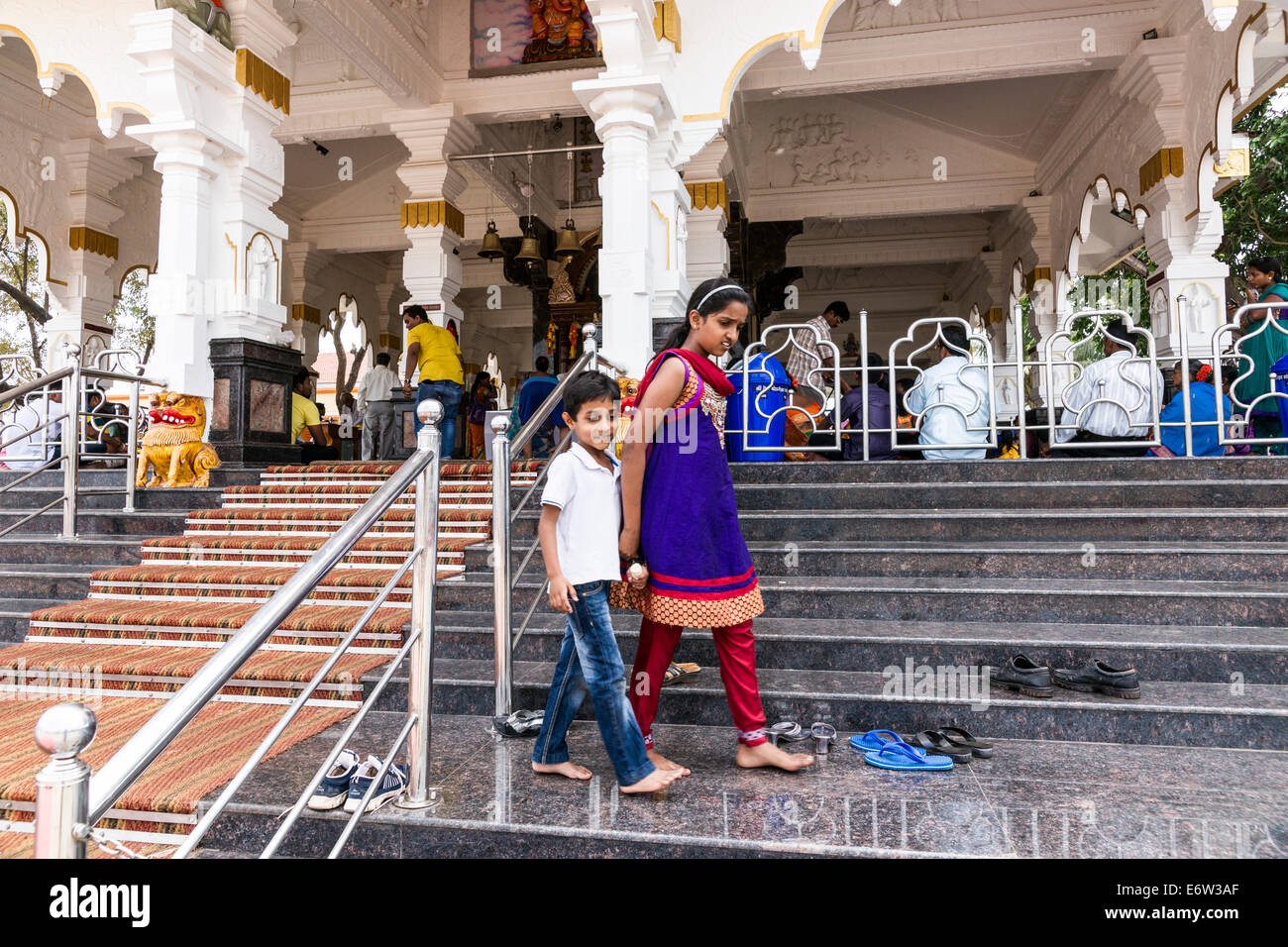 Hindu temple in Mapusa, Goa India Stock Photo - Alamy