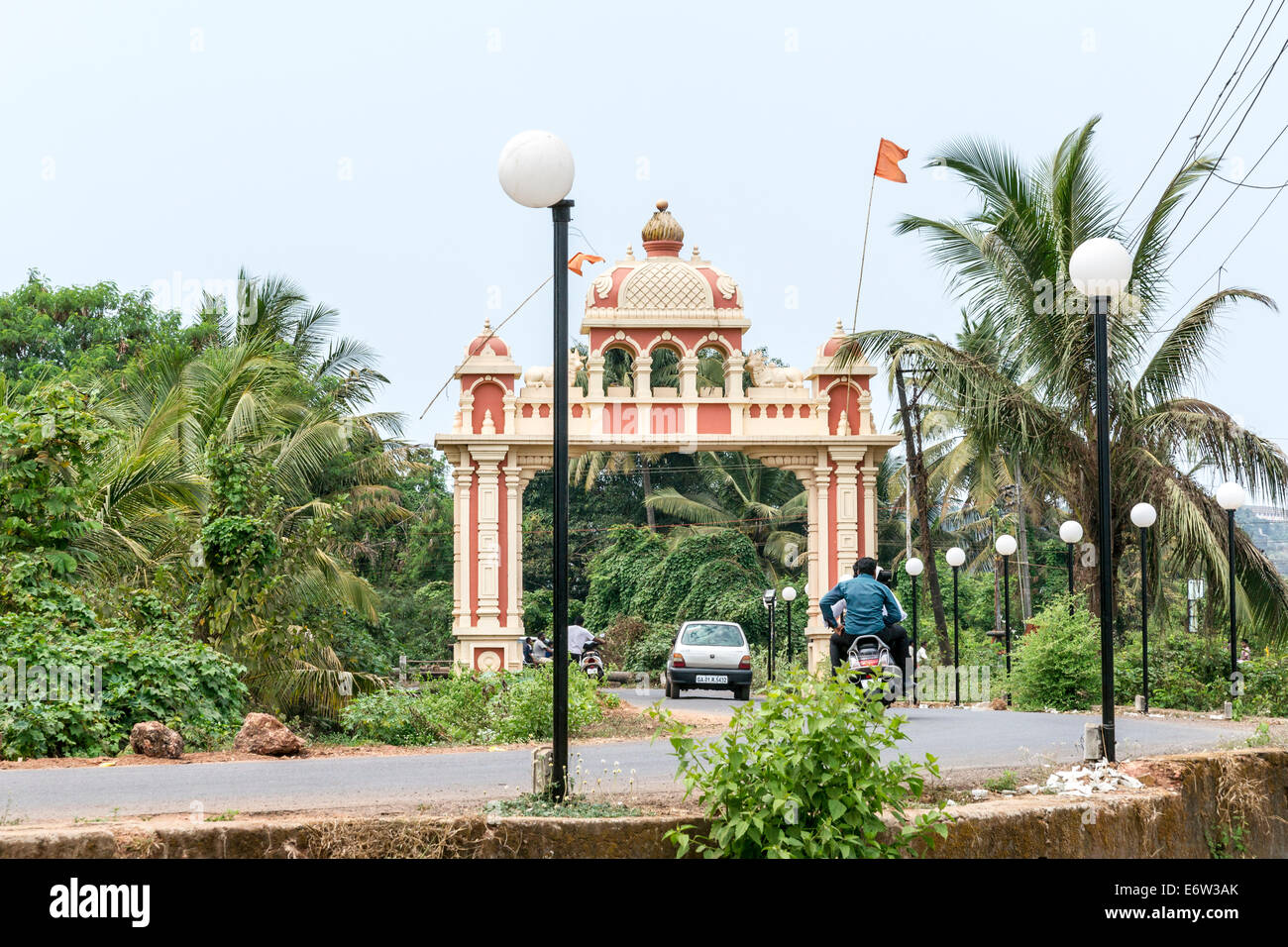 Hindu temple in Mapusa, Goa India Stock Photo - Alamy