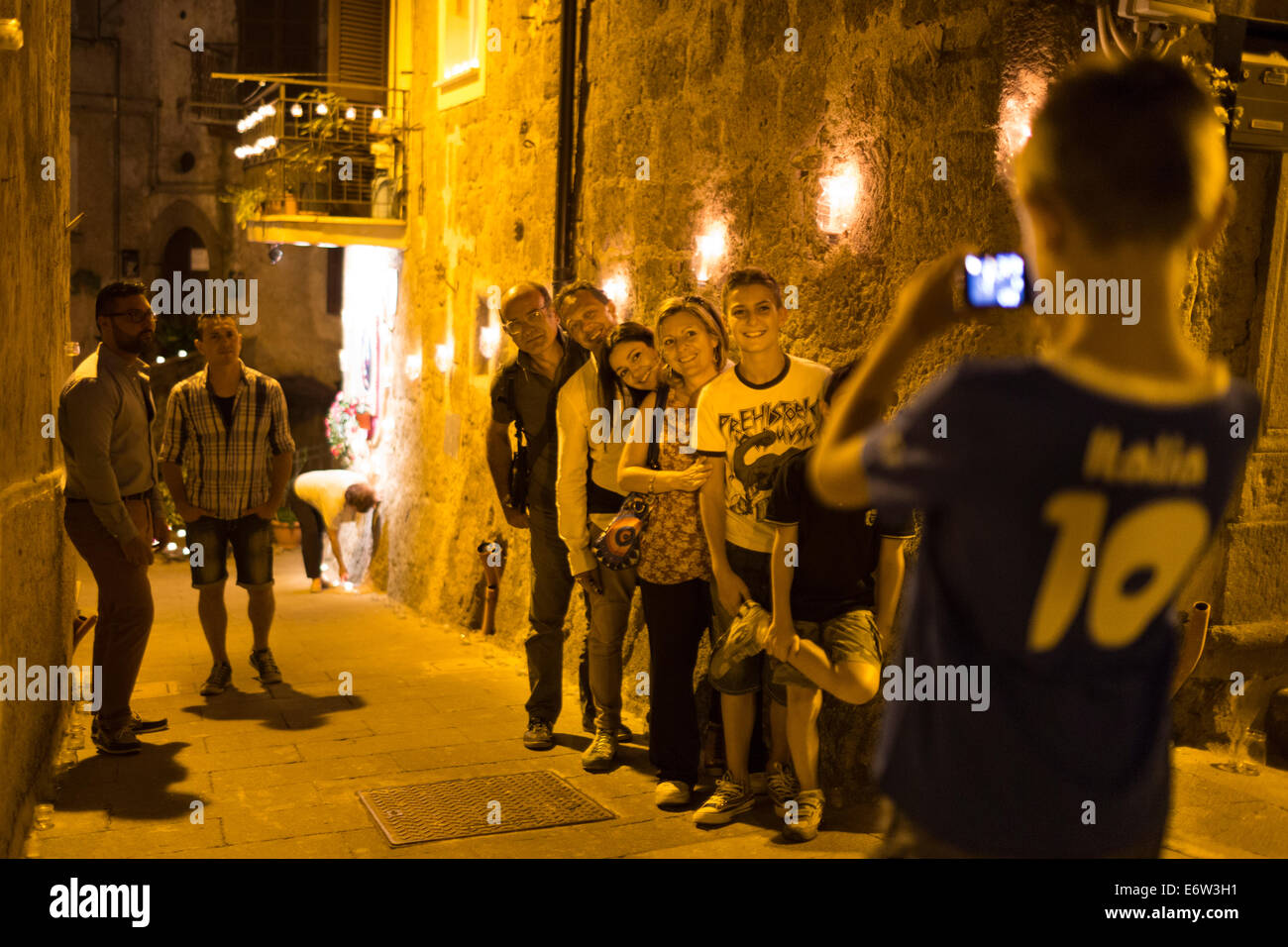 In the medieval town of Vallerano, Italy, the night of the last ...