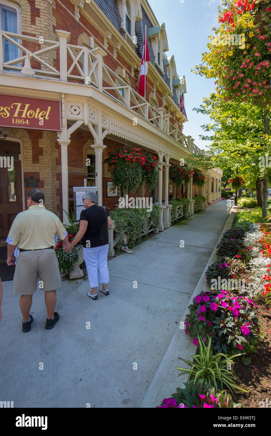 Village of Niagara on the Lake on the Niagara River in Ontario Canada ...