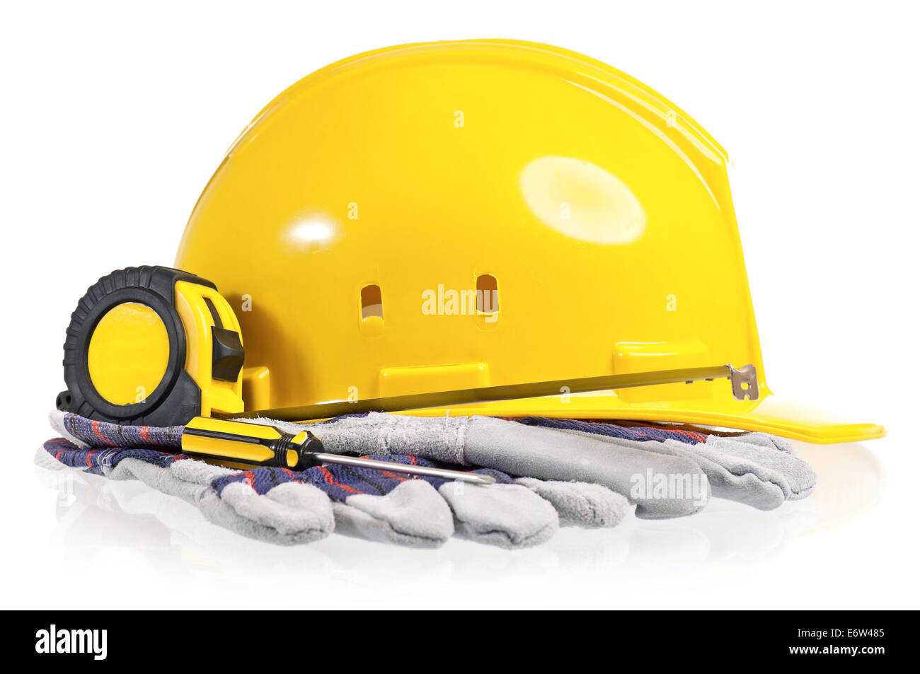 White hard hat Cut Out Stock Images & Pictures - Alamy