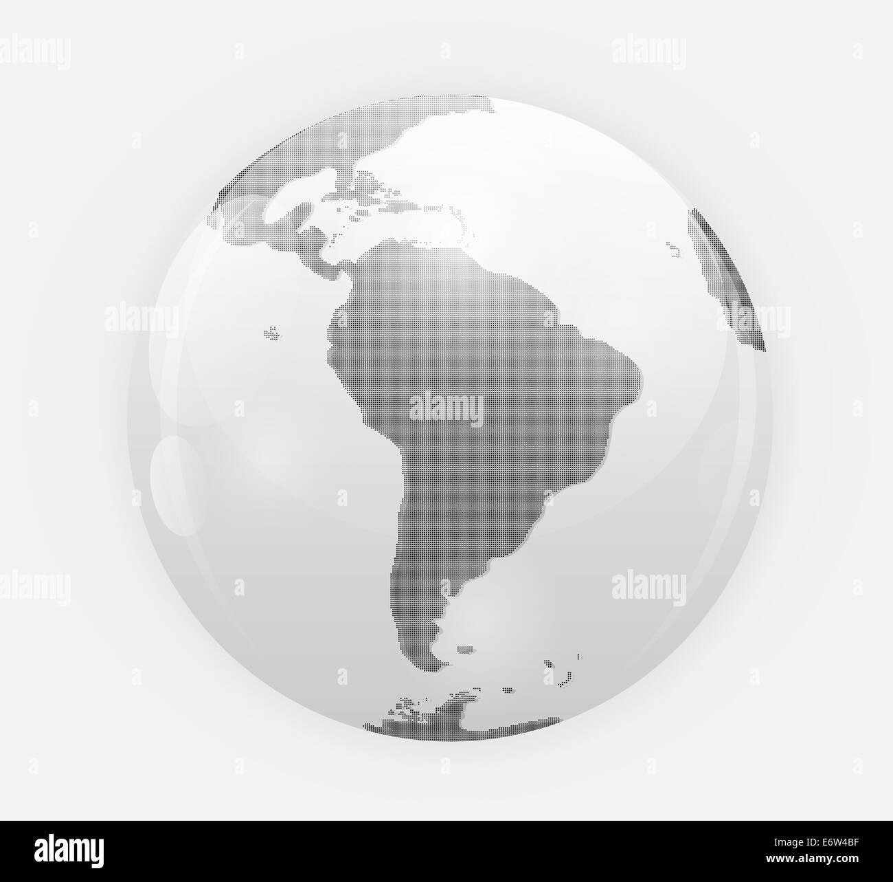 Globe world single isolated Black and White Stock Photos & Images - Alamy