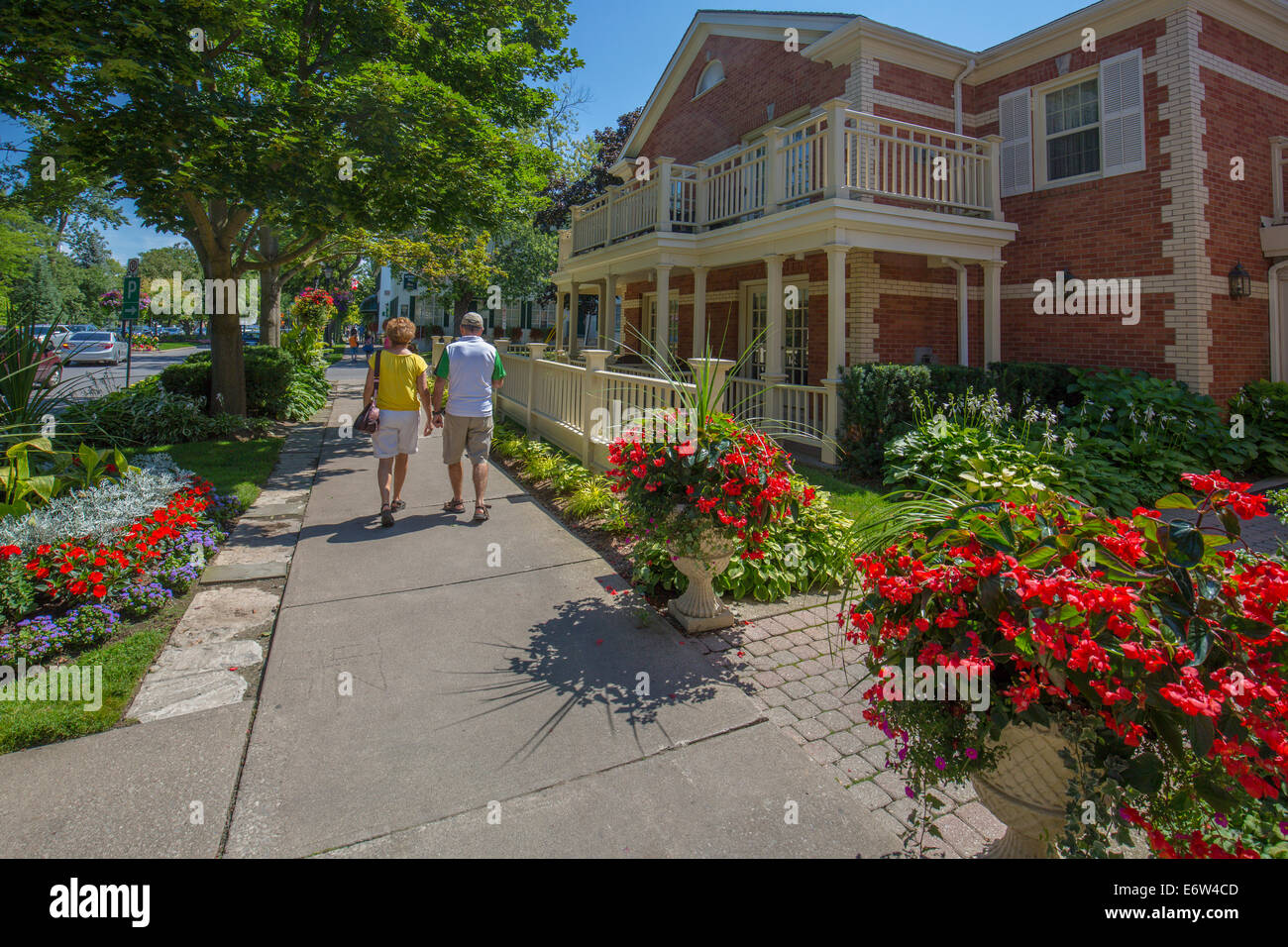 Village of Niagara on the Lake on the Niagara River in Ontario Canada ...