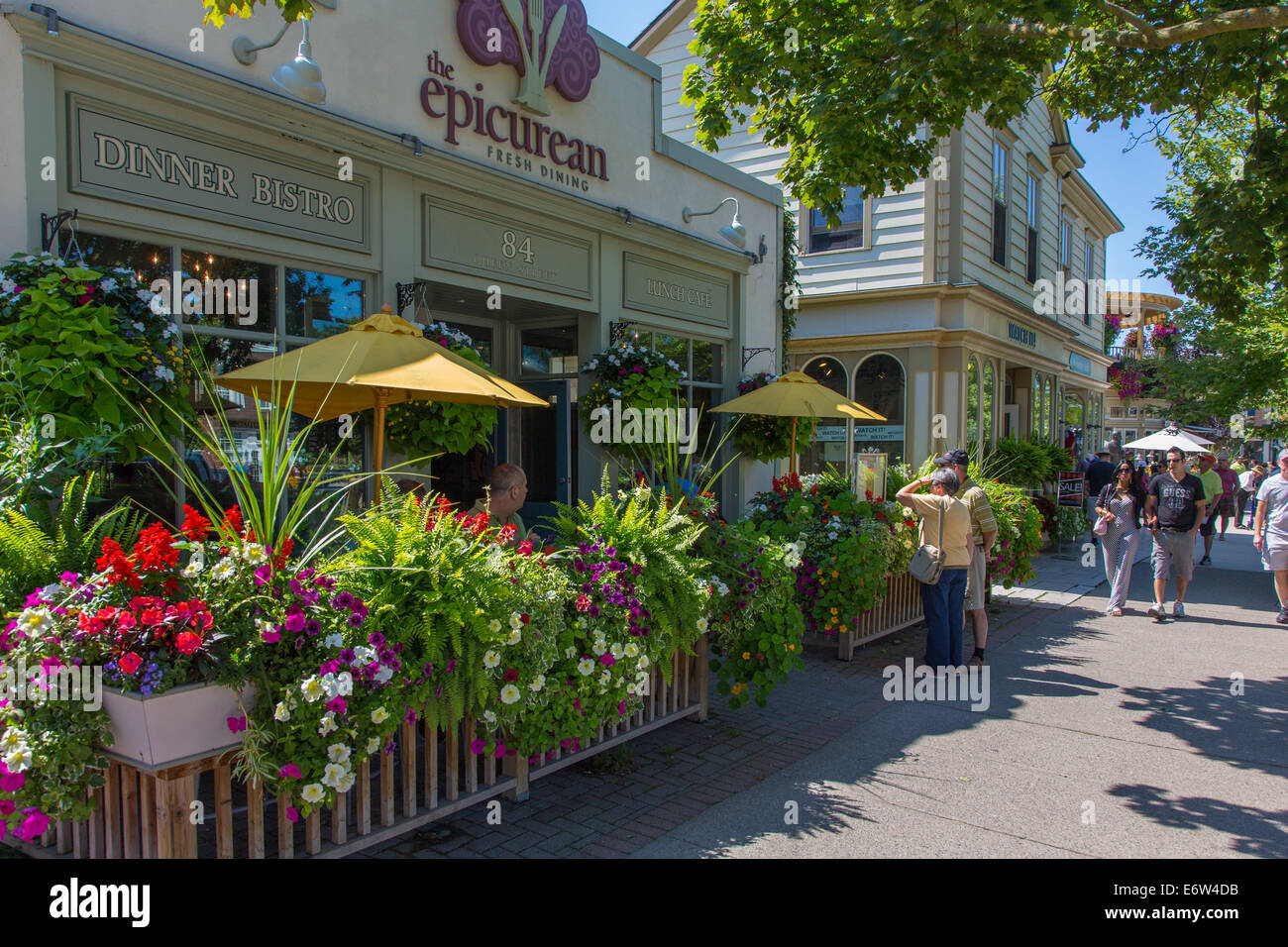 Village of Niagara on the Lake on the Niagara River in Ontario Canada ...
