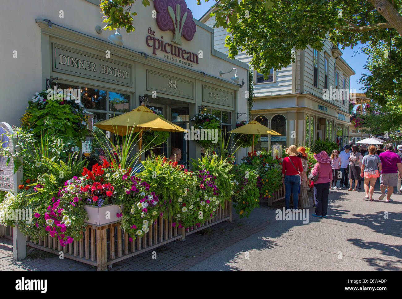 Village of Niagara on the Lake on the Niagara River in Ontario Canada ...