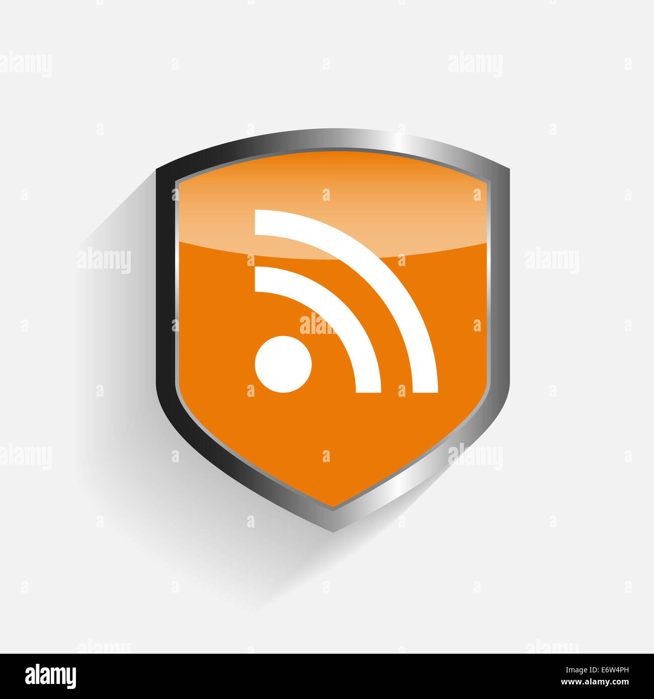 RSS Shield Illustration Vector Stock Photo - Alamy