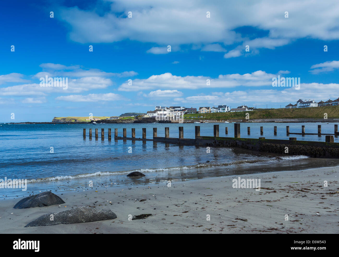 Portballintrae Harbour County Antrim Northern Ireland Stock Photo - Alamy