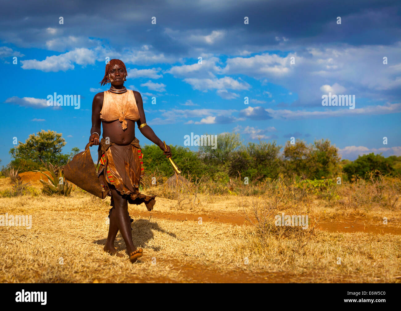 Bashada Tribe Woman, Dimeka, Omo Valley, Ethiopia Stock Photo - Alamy