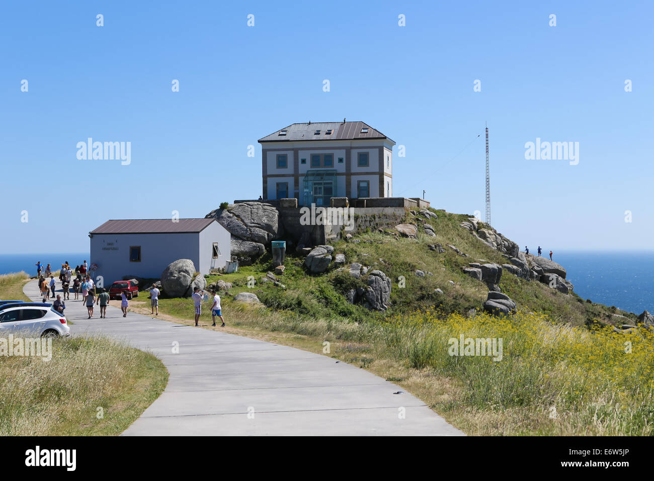 FISTERRA, SPAIN - JULY 29, 2014: Lighthouse at the End of the World at ...