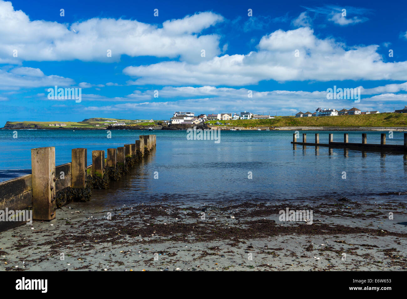 Portballintrae Harbour County Antrim Northern Ireland Stock Photo - Alamy