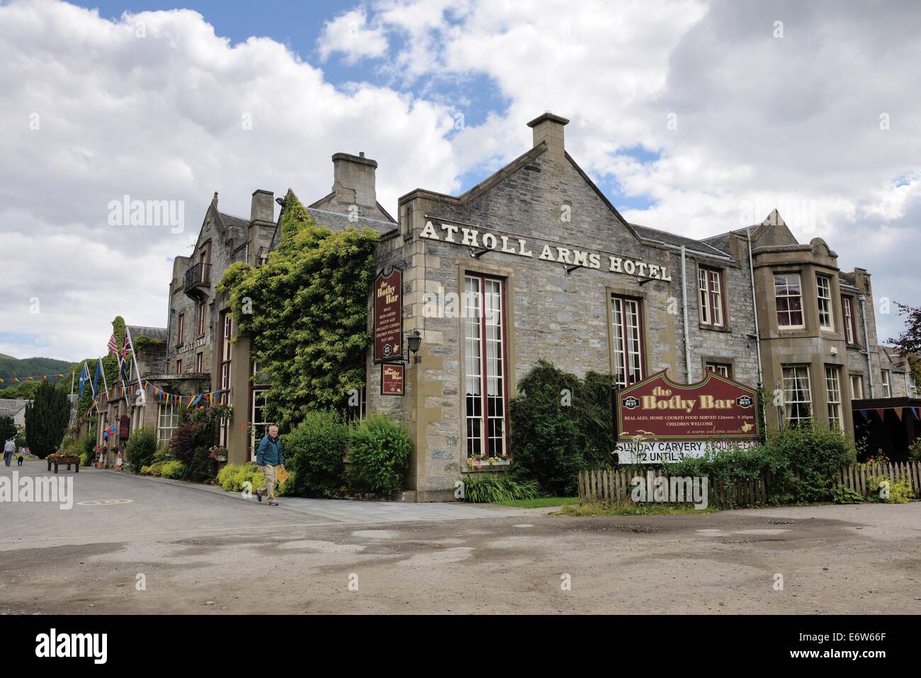 The Atholl Arms Hotel in Blair Atholl, Highland, Scotland Stock Photo ...