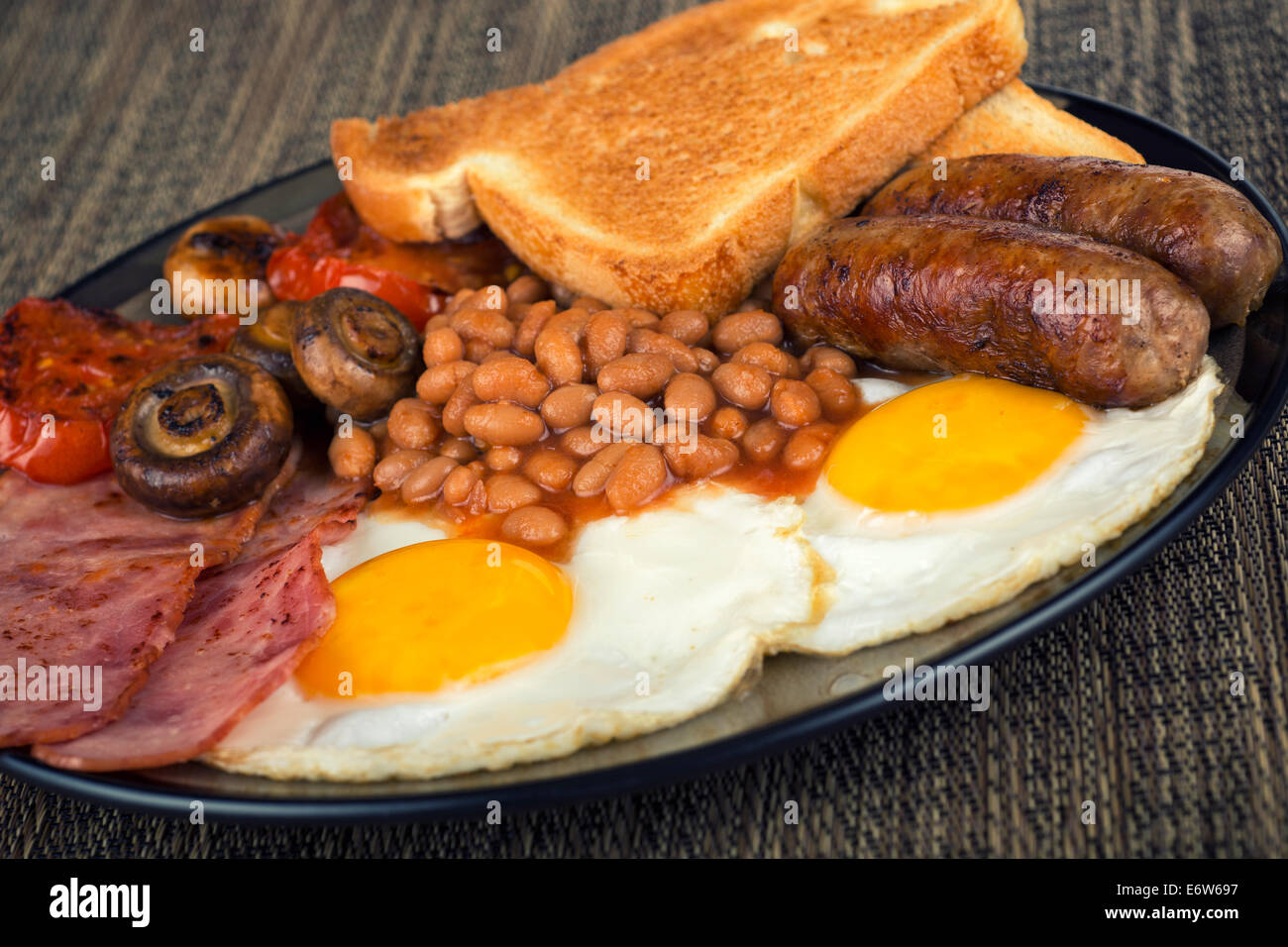Full english breakfast fry up hi-res stock photography and images - Alamy