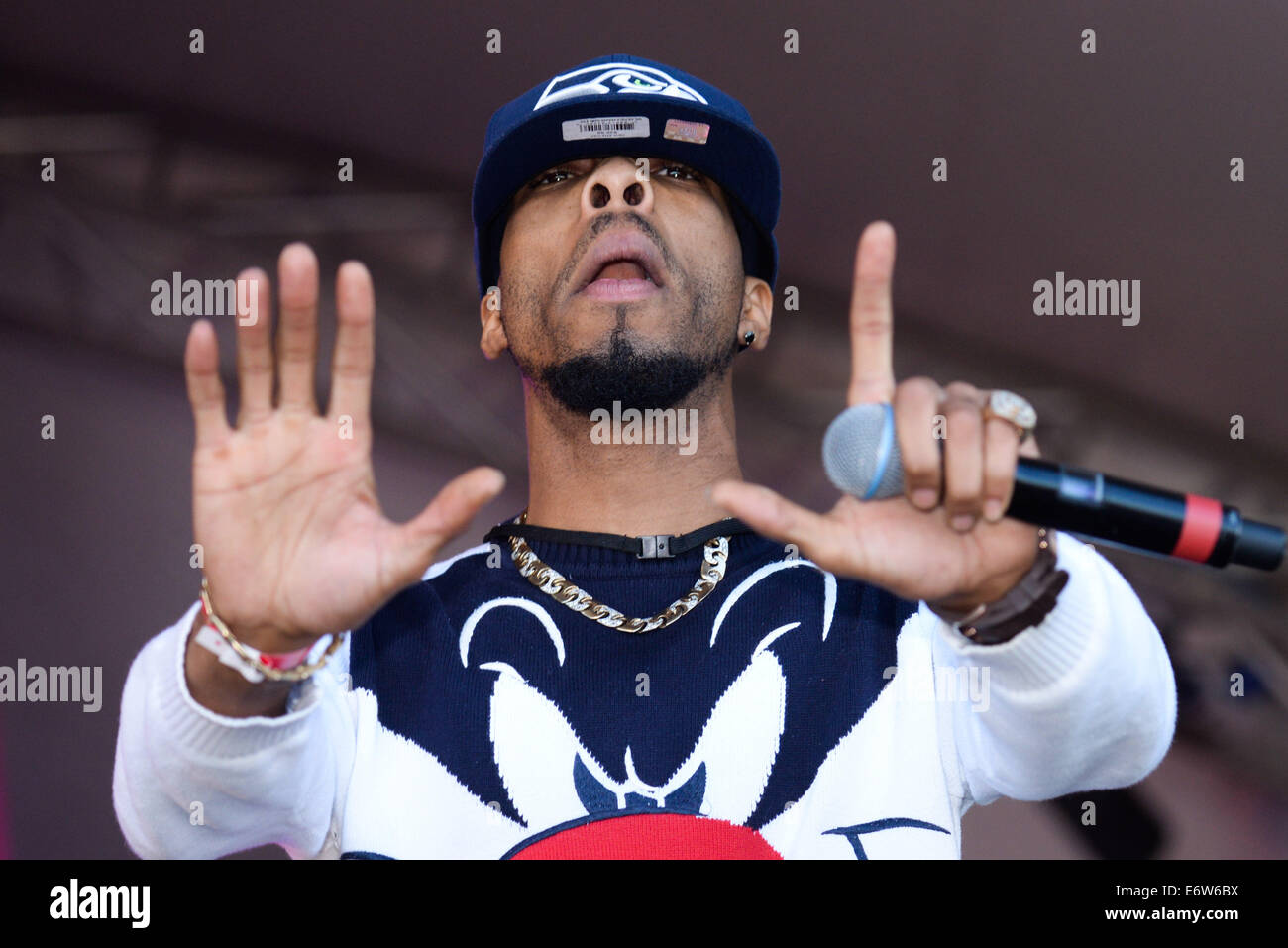 London,England, 31th August 2014 : Iceberg Slim preforms at the London ...