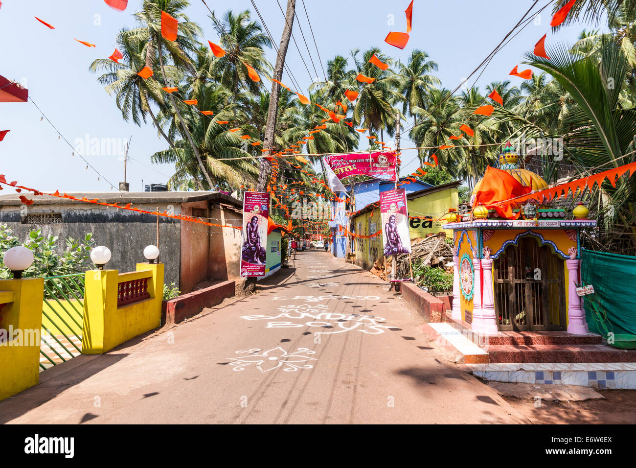 Chapora a Goan fishing village Stock Photo - Alamy