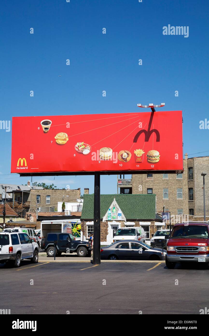 Advertisement advertising billboard mcdonalds hi-res stock photography ...