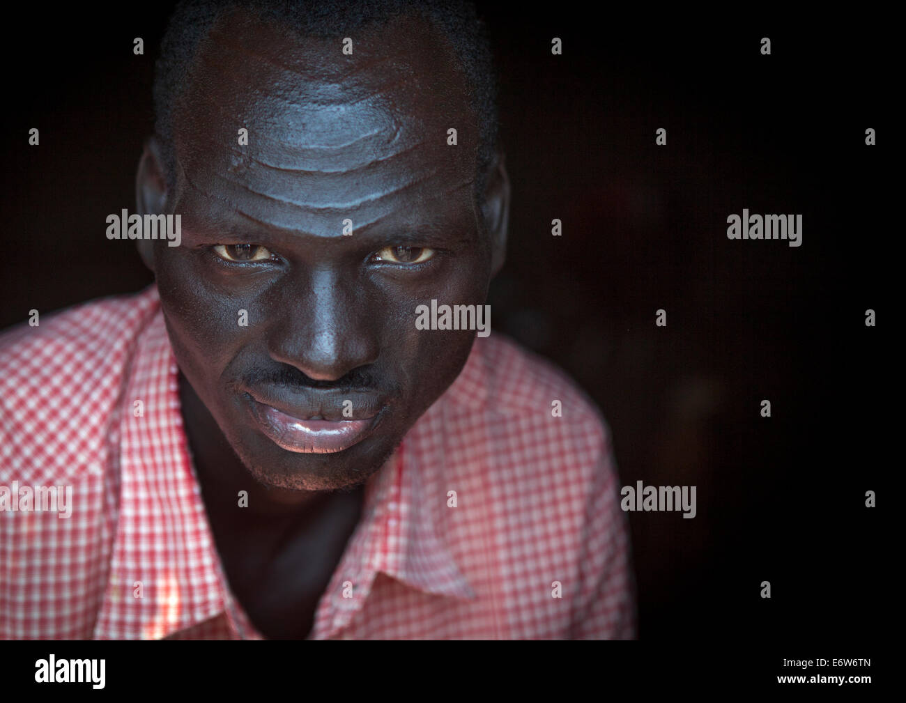 Mr Riang Wan, Nuer Tribe Man With Gaar Facial Markings, Gambela ...