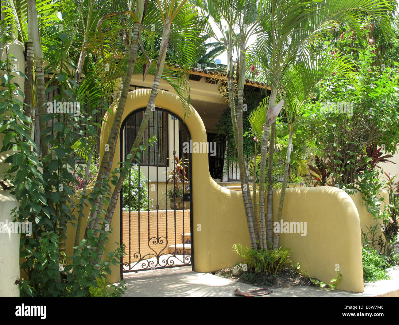 Adobe-style house in Sayulita, Mexico Stock Photo - Alamy