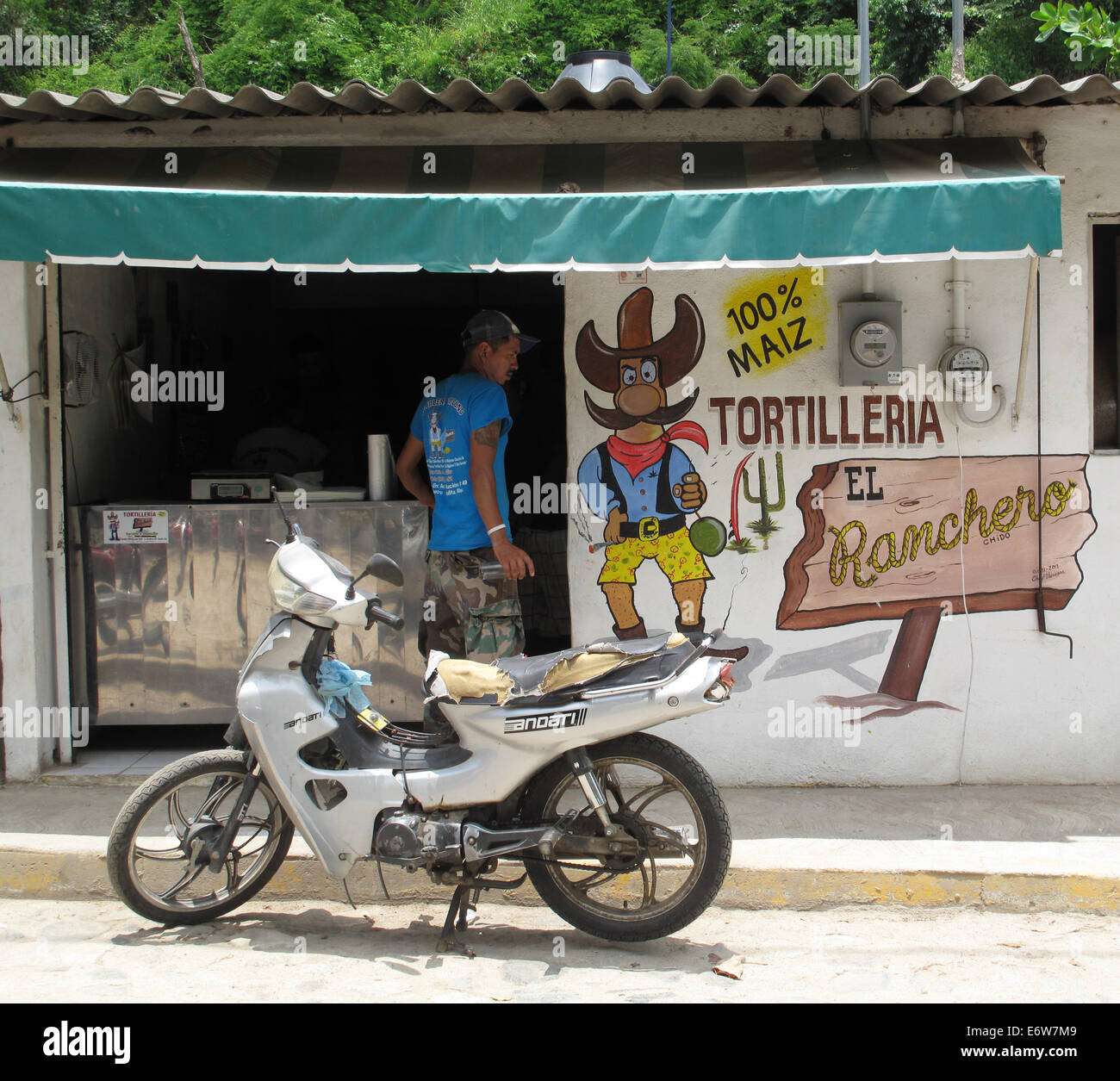 Taco stand in Sayulita, Mexico Stock Photo - Alamy