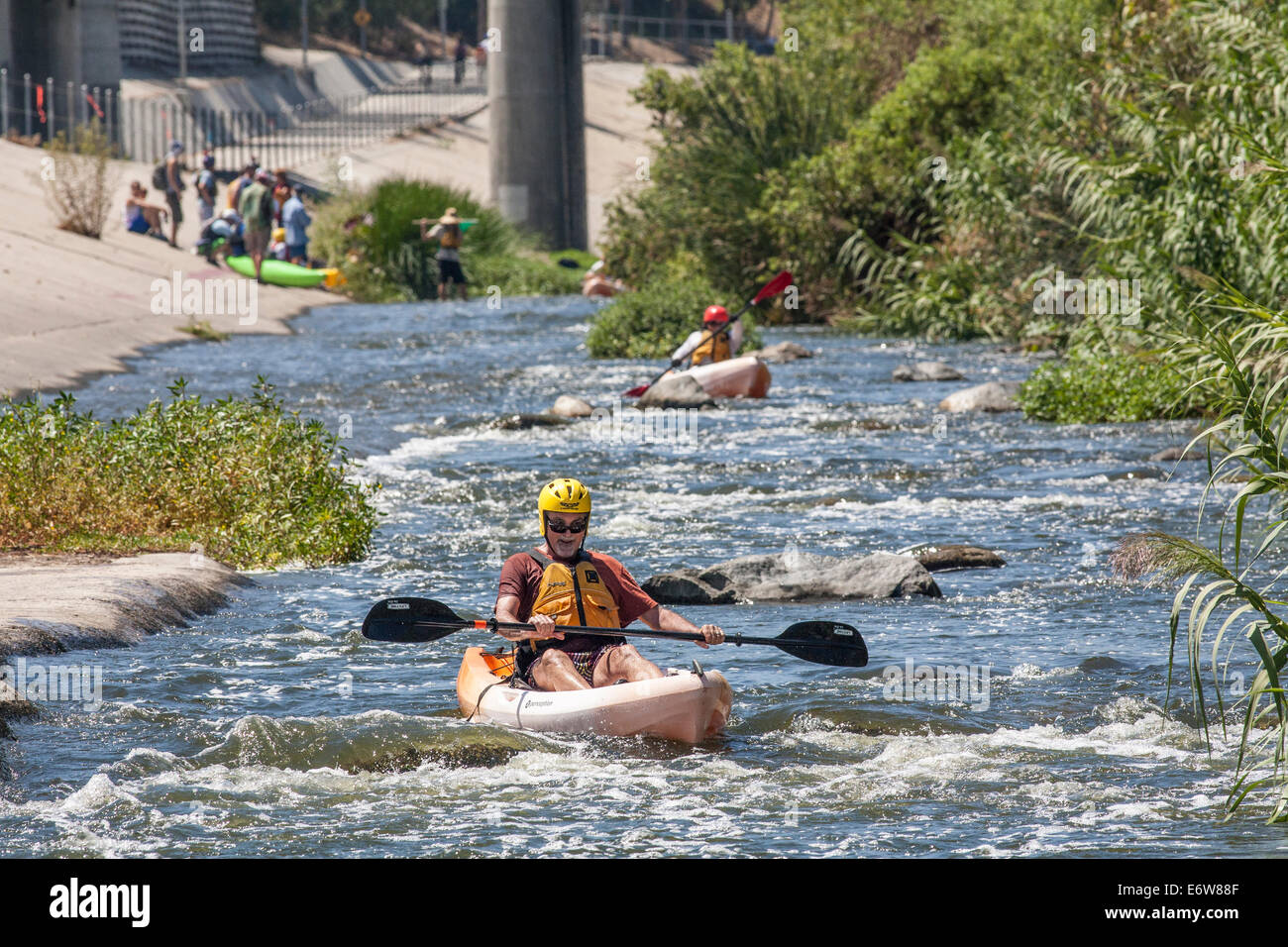 LA, CA, USA. 30th Aug, 2014. The 1st annual LA River Boat Race was held ...
