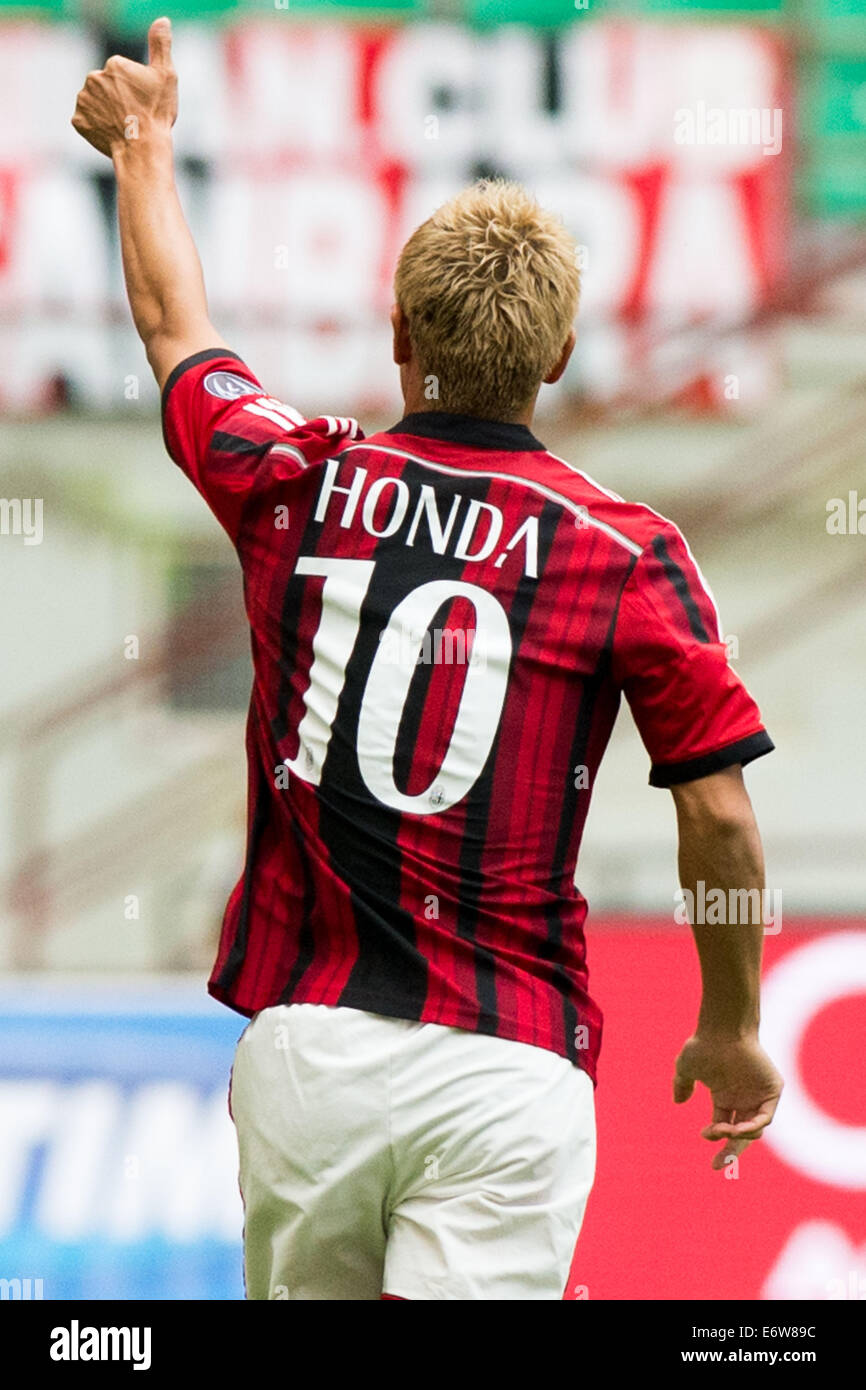 Milan, Italy. 31st Aug, 2014. Keisuke Honda (Milan) Football/Soccer : Keisuke Honda of Milan ...