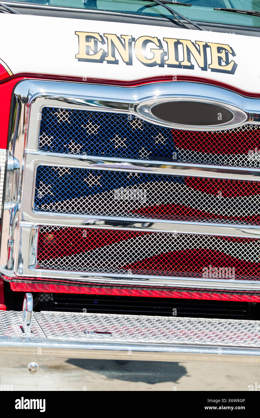 Front view fire engine parked hi-res stock photography and images - Alamy
