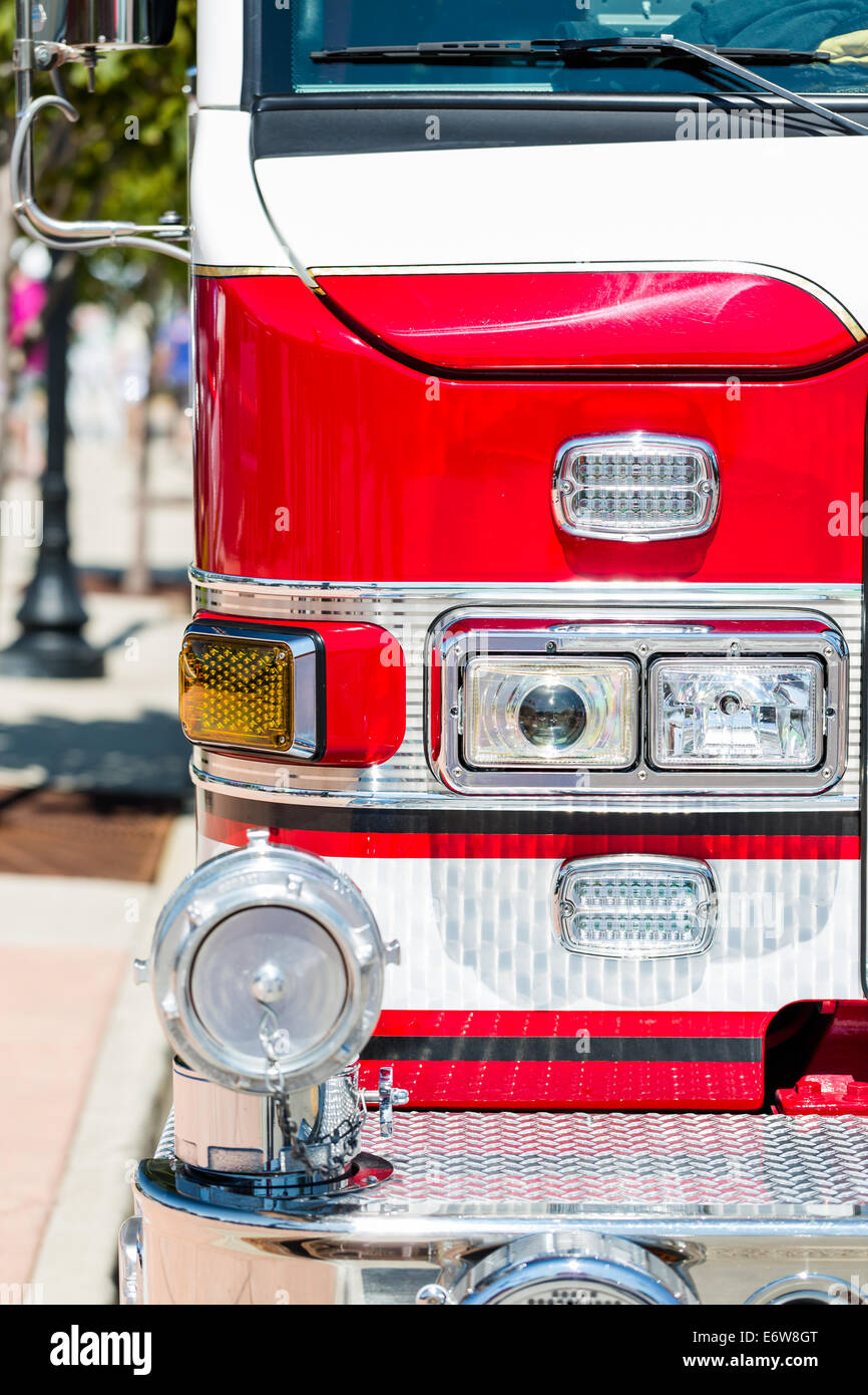 Front view fire engine parked hi-res stock photography and images - Alamy