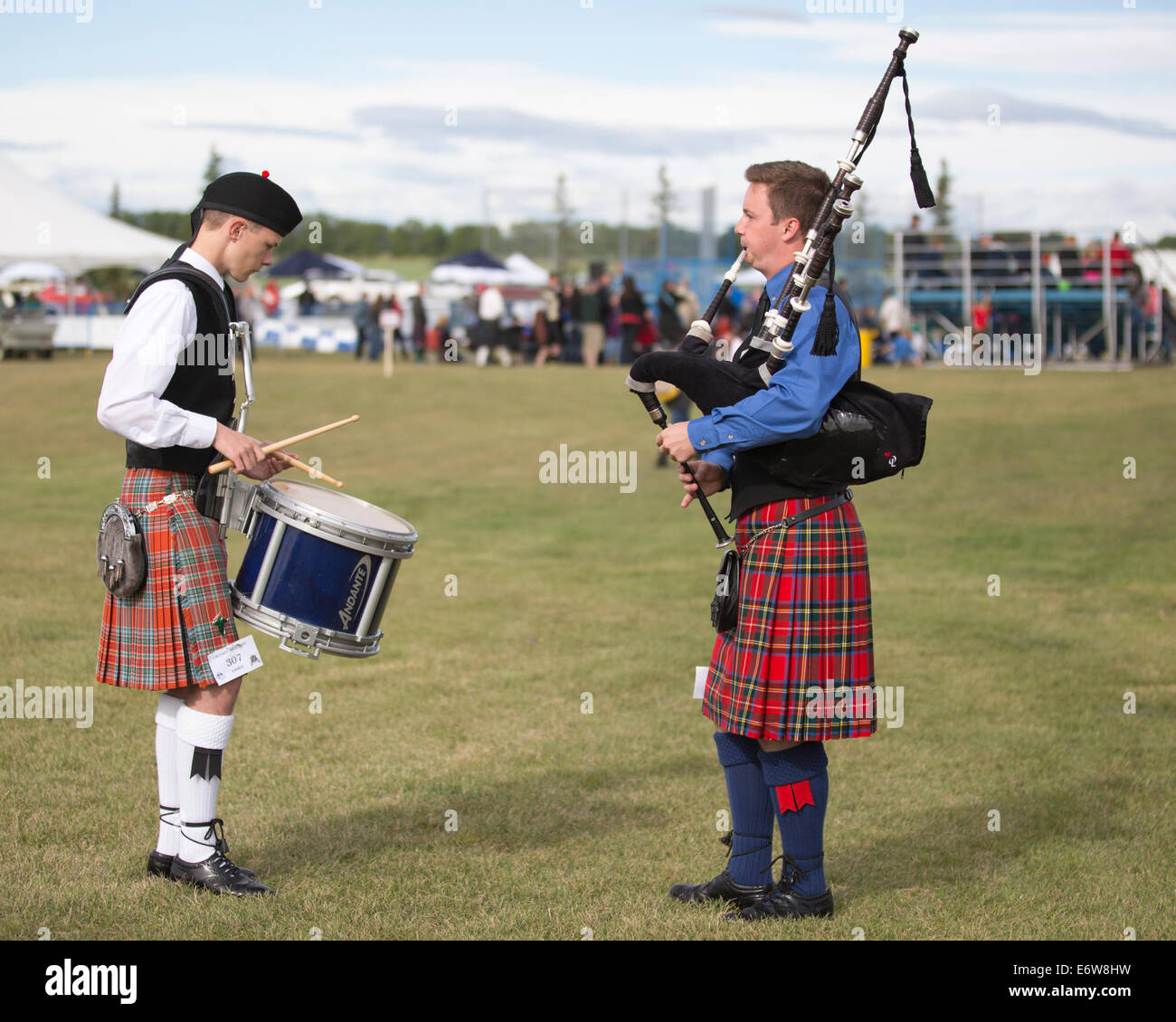 Man Playing A Bagpipe High Resolution Stock Photography and Images - Alamy