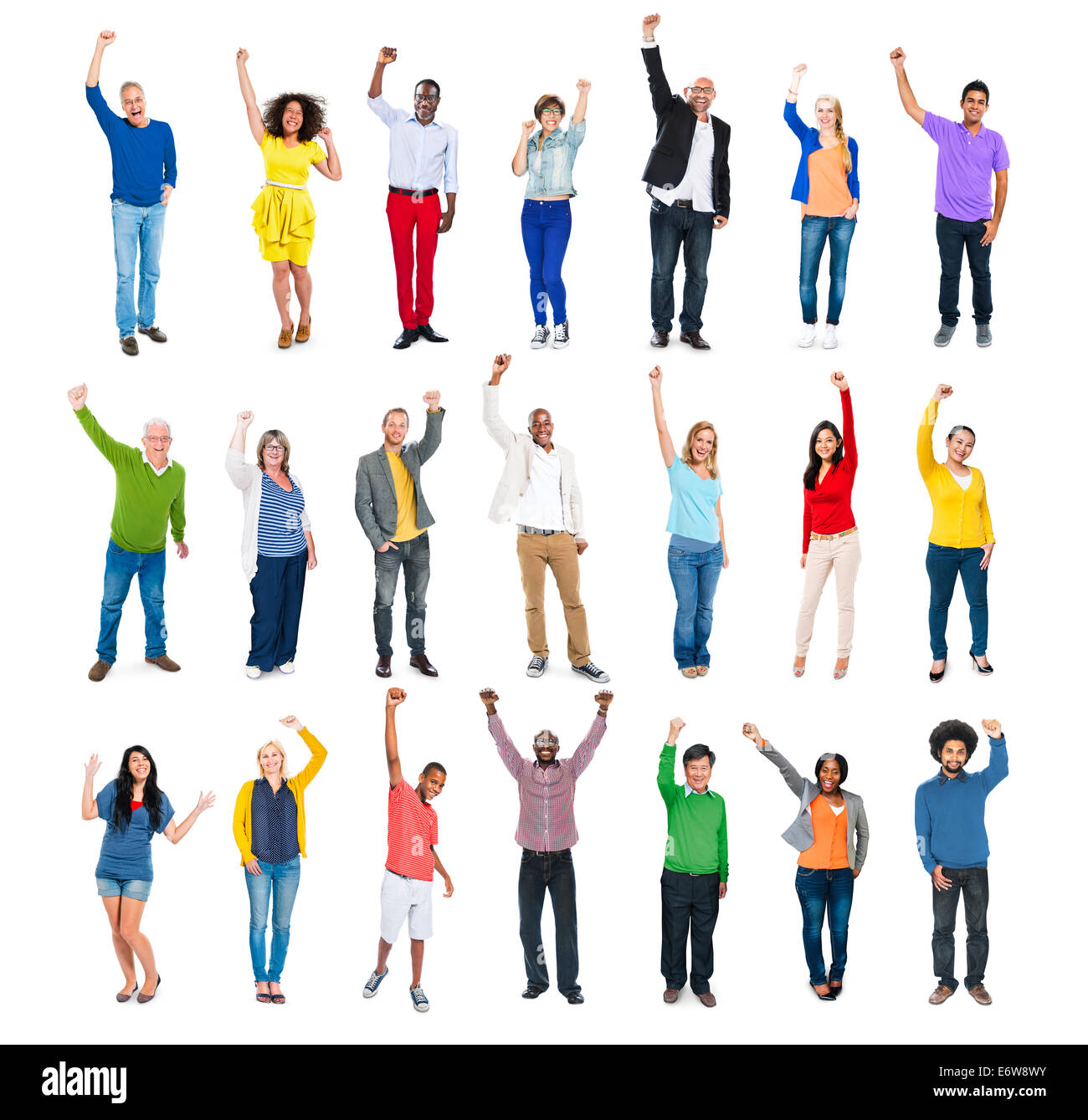 Crowd arms in Cut Out Stock Images & Pictures - Alamy