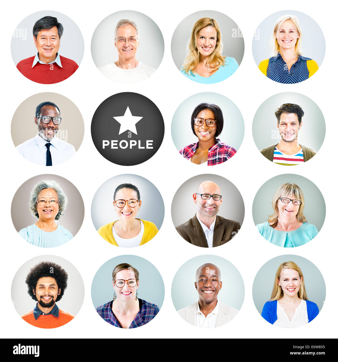 Diverse group of people portrait hi-res stock photography and images ...