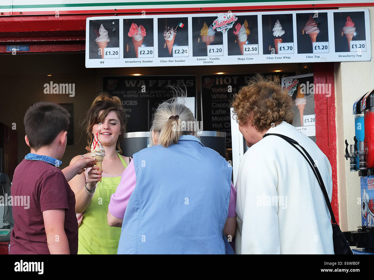 Buying an ice cream Stock Photo - Alamy