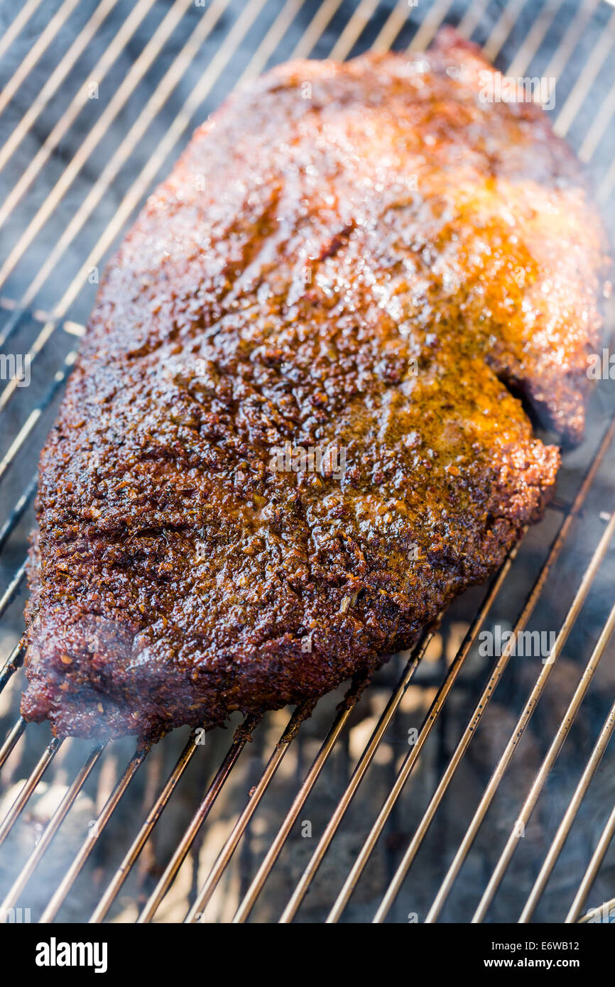 Summer outdoor cooking on barbecue grill Stock Photo - Alamy