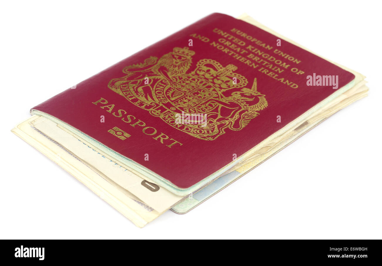 Uk passport inside hi-res stock photography and images - Alamy