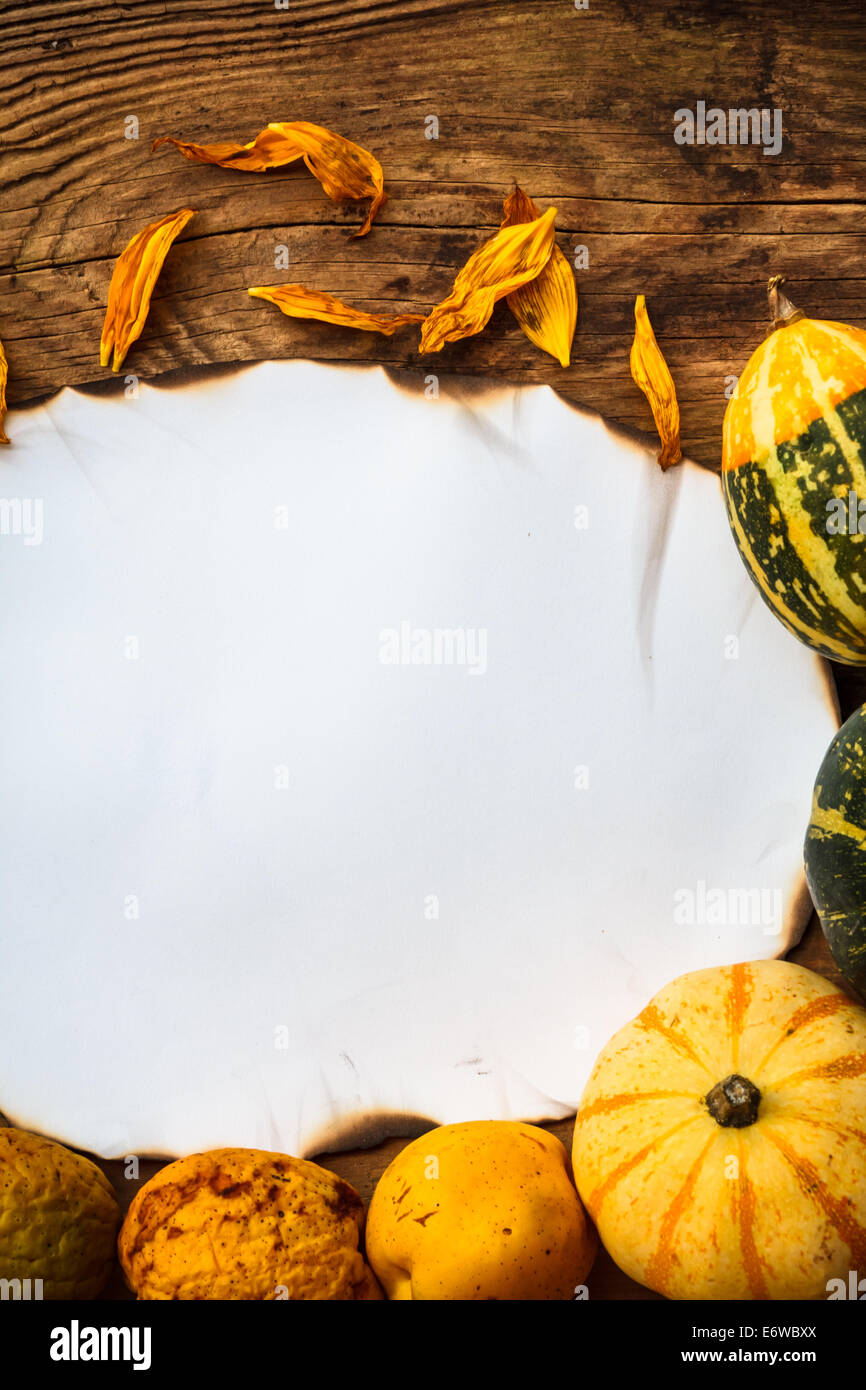 Fall background: old board with space for text Stock Photo - Alamy