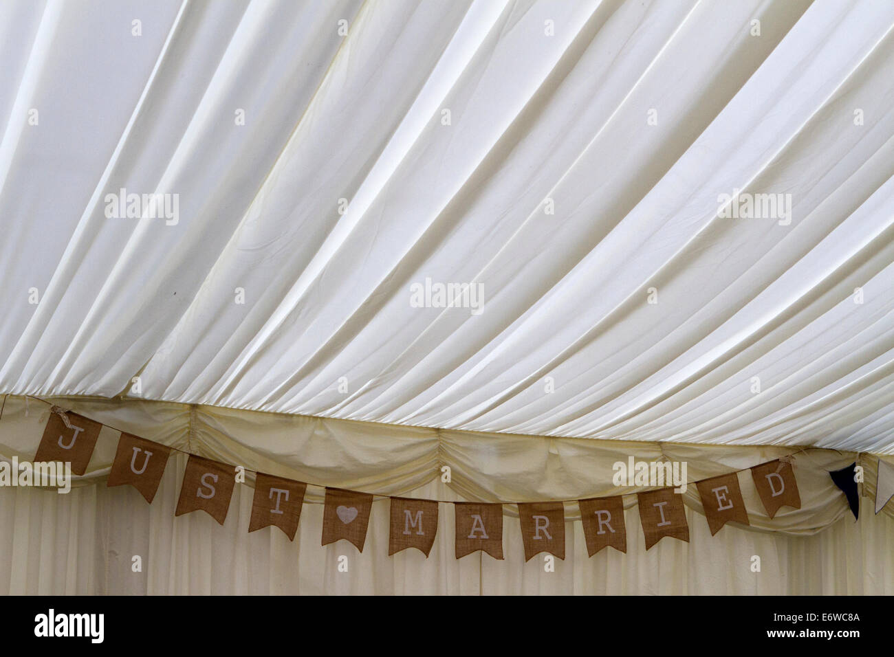 Wedding marriage reception marquee bunting just married flag flags ...