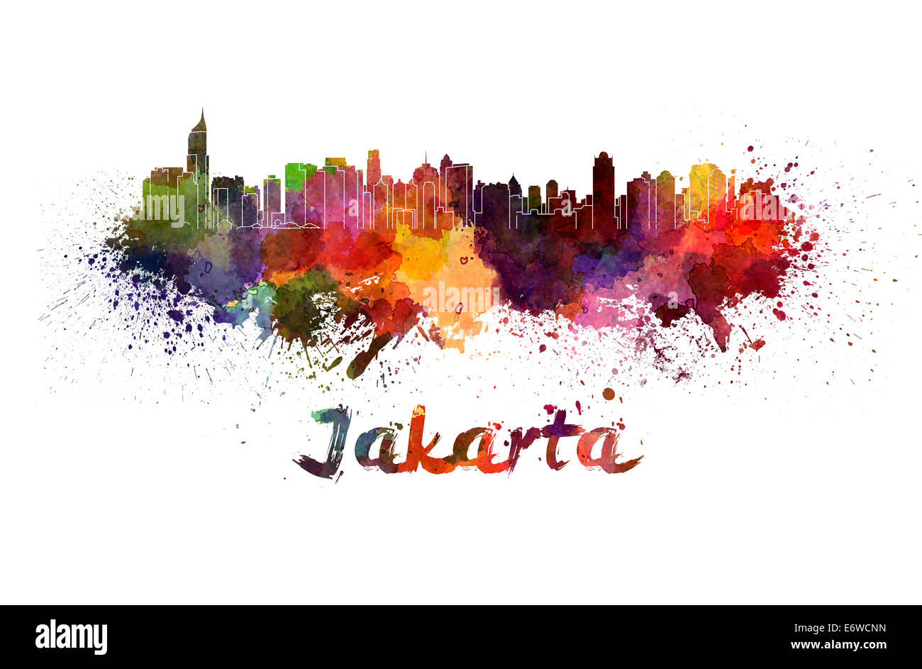 Jakarta skyline color hi-res stock photography and images - Alamy